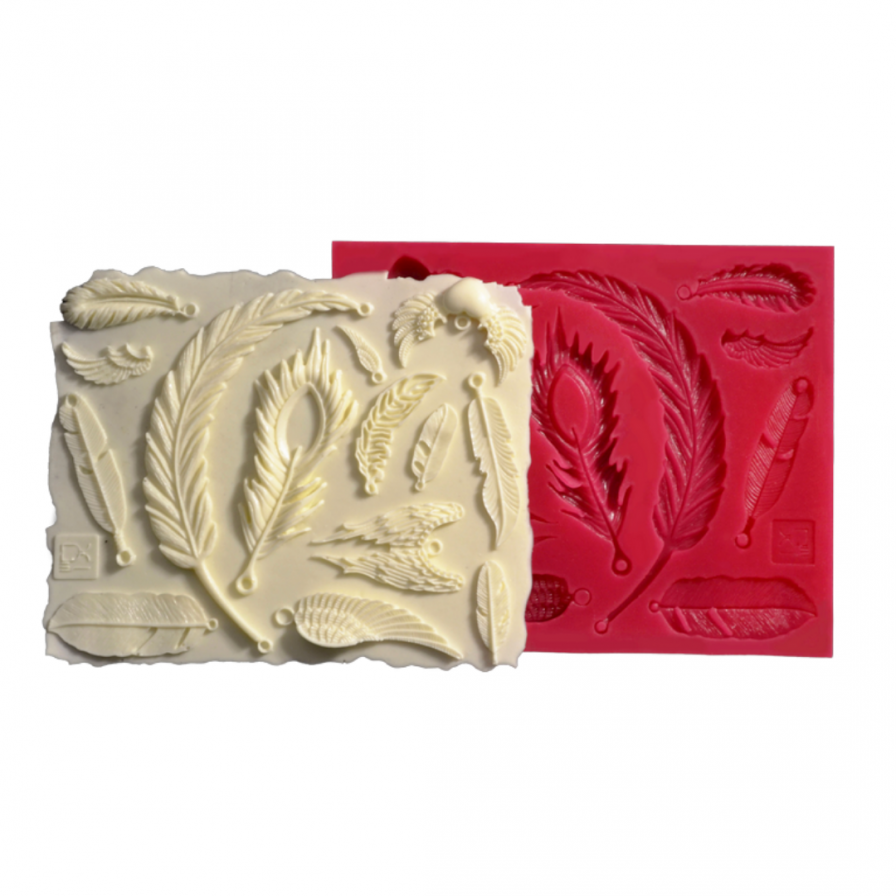 Torta Dekor | Silikonski Kalup - PERIJE SET 1 (11x9cm) Cesil